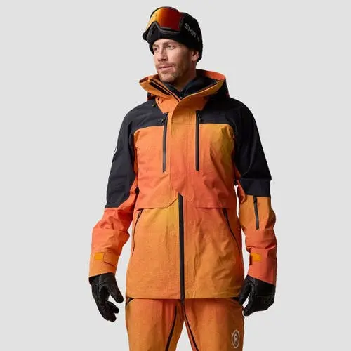 BACKCOUNTRY Cottonwoods Lt Xpore 3l Jacket - Boundary Orange Ombre/black
