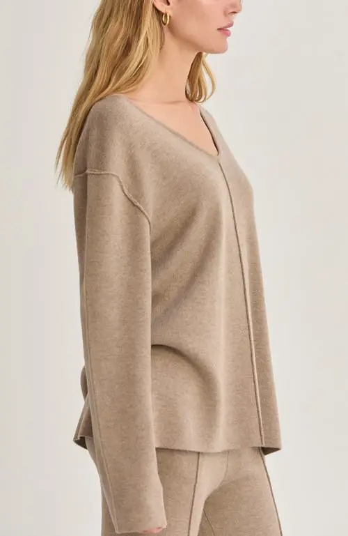 CRESCENT V-neck Lounge Sweater Knit Top