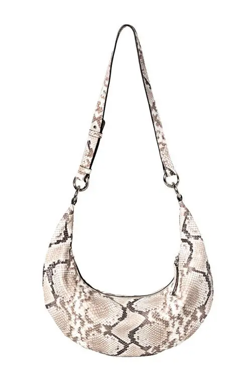HYER GOODS Small Leather Convertible Ring Bag - Python 2
