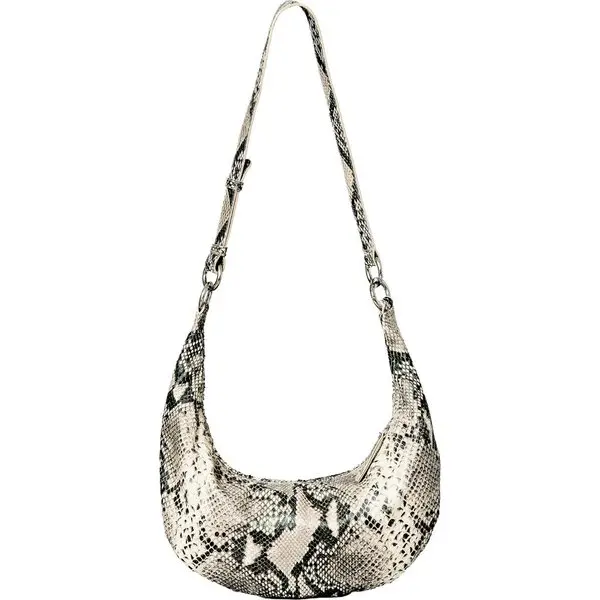 HYER GOODS Small Leather Convertible Ring Bag - Python