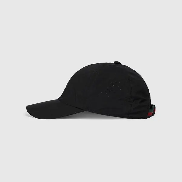 Gucci Cotton Baseball Cap With Logo - Black