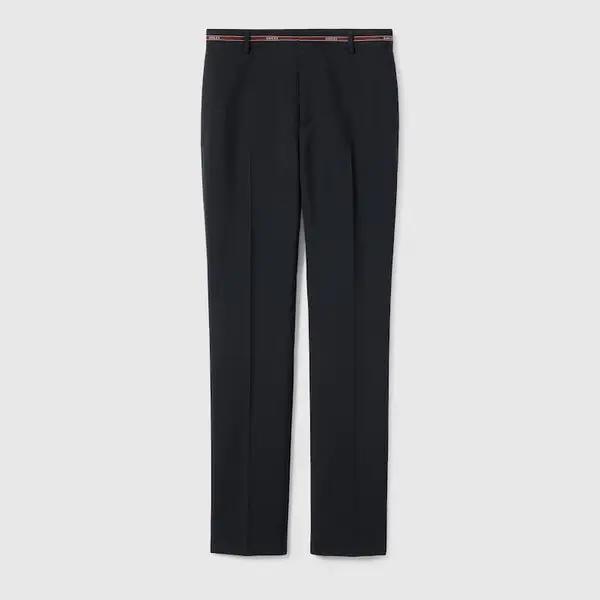 Gucci Wool Pants With Selvedge Detail