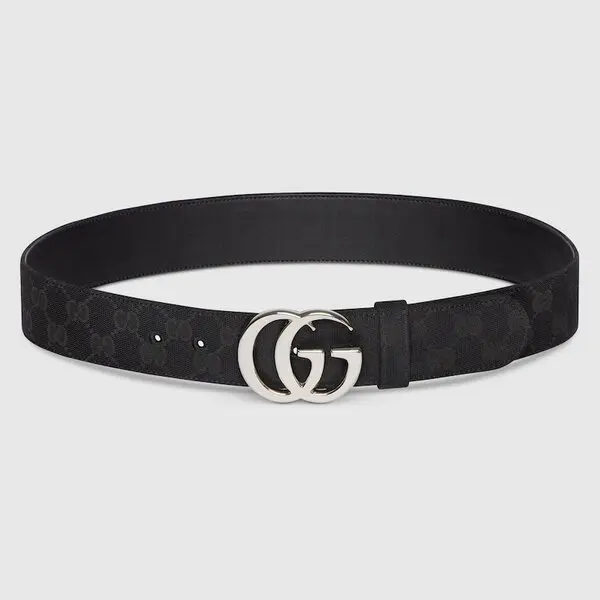 Gucci Flat Marmont Belt - Black
