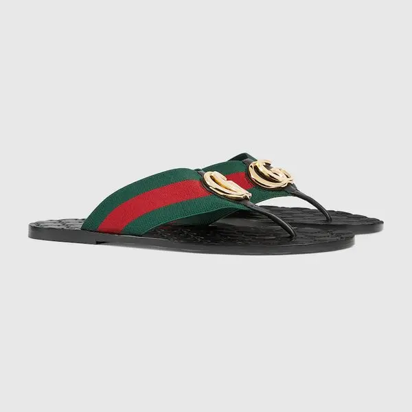 Gucci S Riviera Thong Sandal Fabric