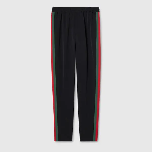 Gucci Stretch Nylon Sportswear Pants With Web