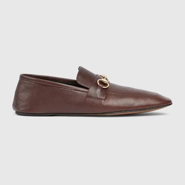 Gucci S Ragazzo Leather Loafer - Brown
