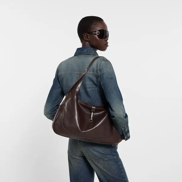 Gucci Jackie 1961 Large Crossbody Bag - Brown