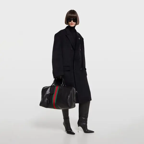 Gucci Web Trademark Medium Duffle Bag