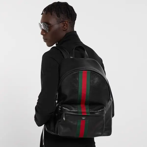 Gucci Web Trademark Large Backpack