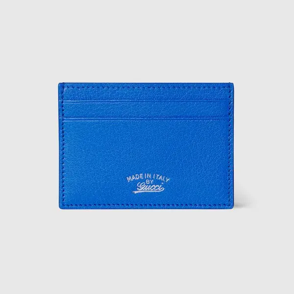 Gucci Lira Card Case Leather - Blue