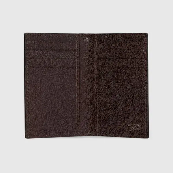 Gucci Lira Card Case Leather - Brown