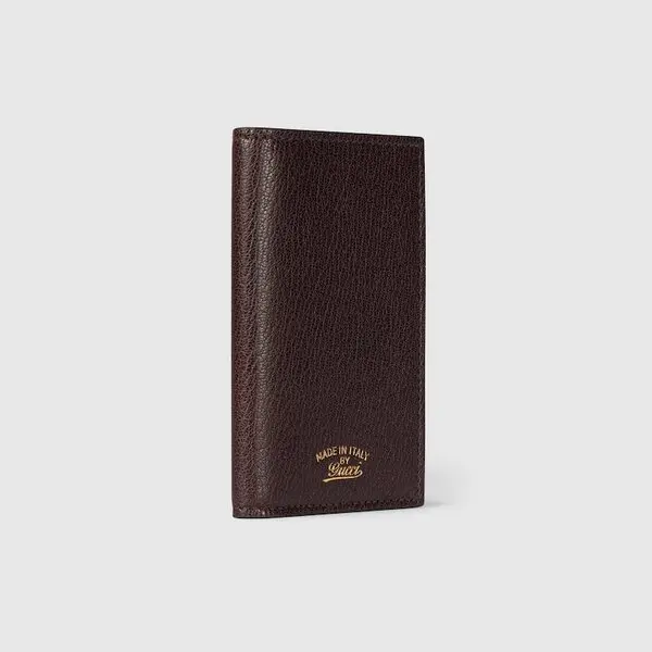 Gucci Lira Card Case Leather - Brown