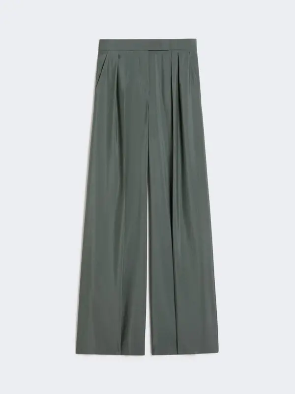 Max Mara Wide-fit Wool And Silk Trousers
