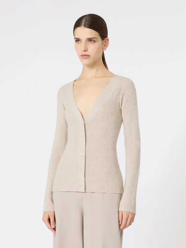 Max Mara Wool And Cashmere Knit Jumper - Beige