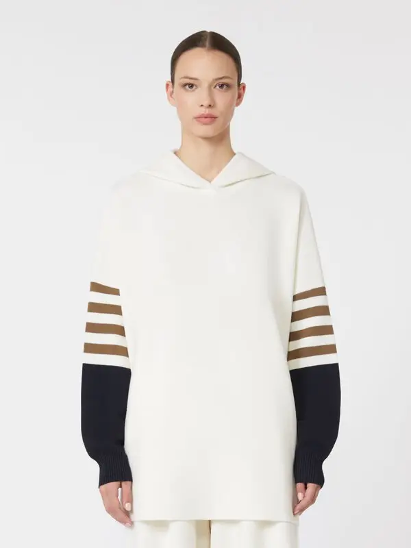 Max Mara Wool-knit Hooded Jumper