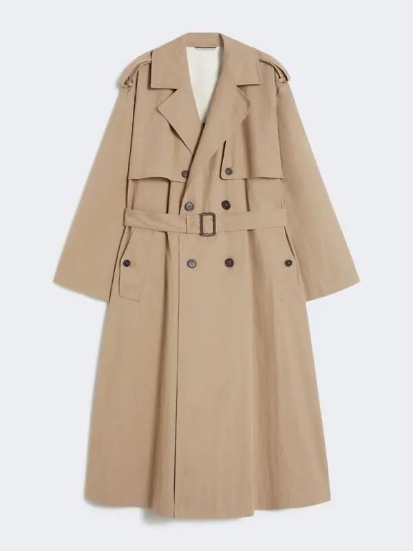 Max Mara Flowing Cotton And Nylon Trench Coat