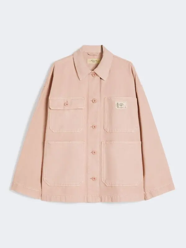 Max Mara Cotton Canvas Workwear Jacket - Pink