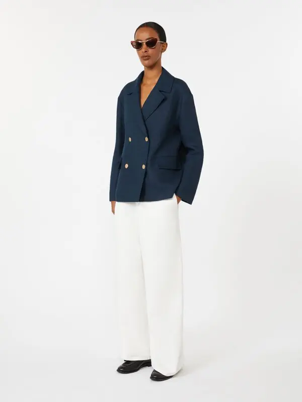 Max Mara Double-breasted Linen Jacket