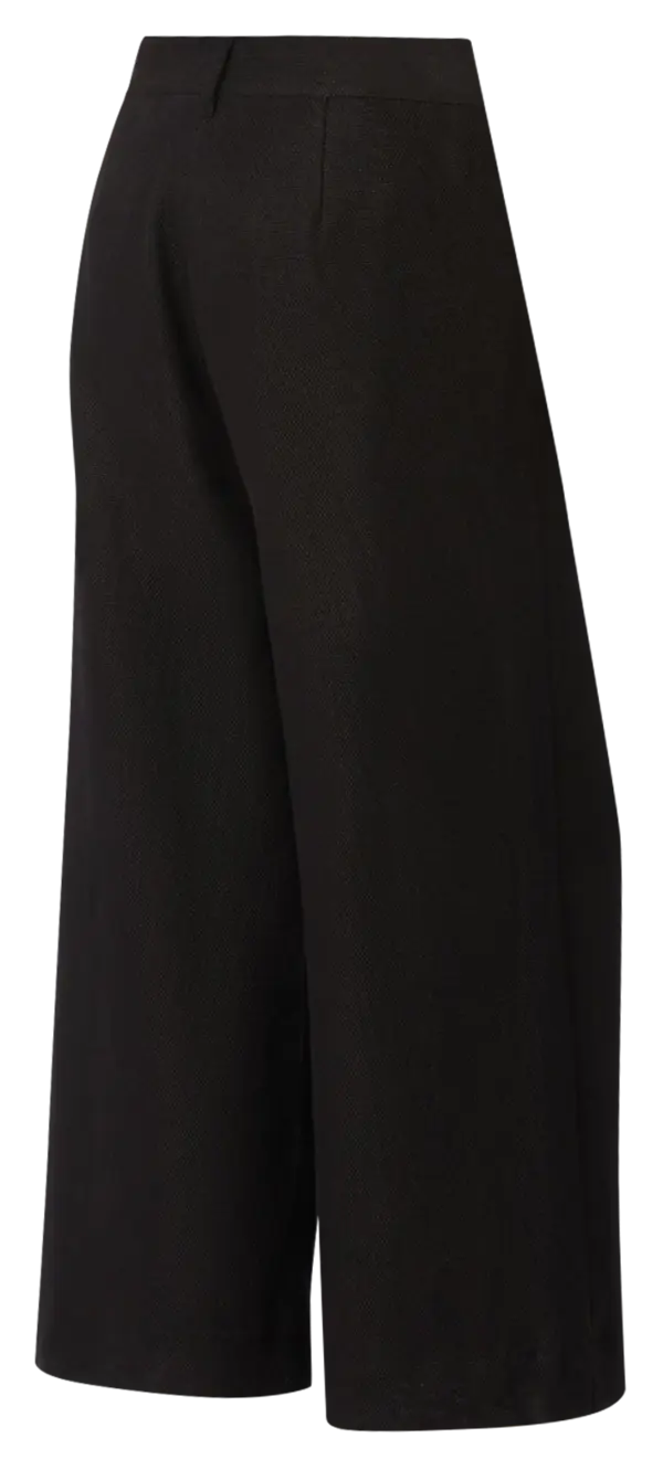 Max Mara Stretch Cotton And Linen Trousers - Black