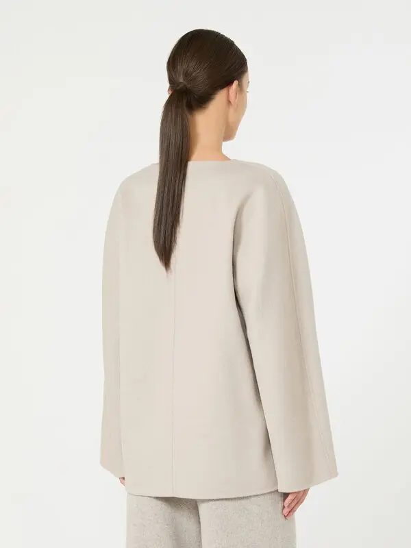 Max Mara Wool Broadcloth Blouse - Beige