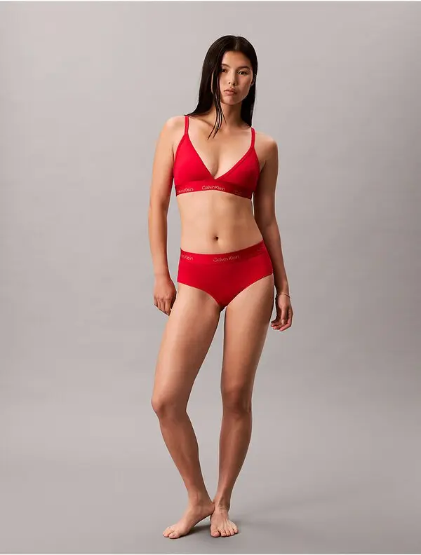 Calvin Klein Lunar New Year Lightly Lined Triangle Bralette - Rouge