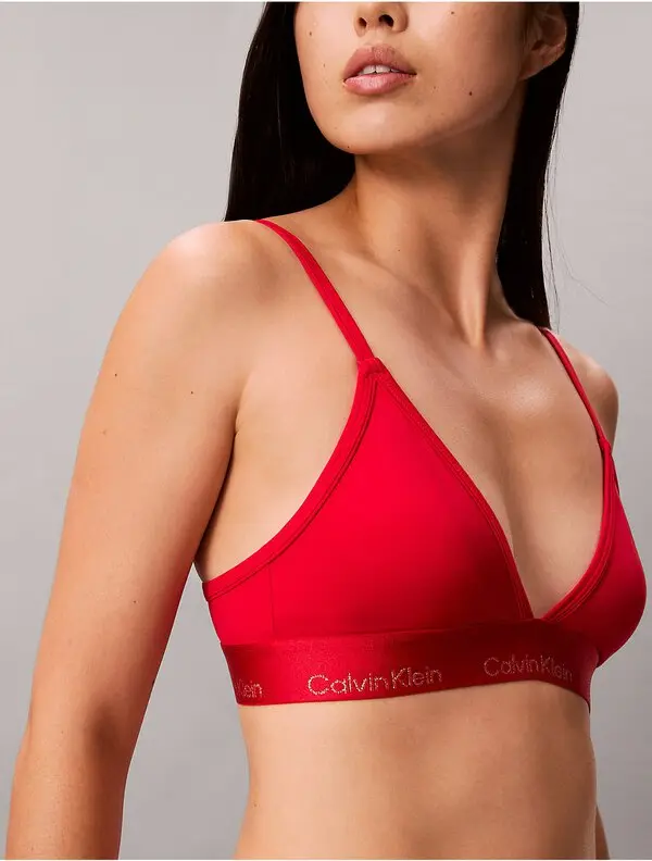 Calvin Klein Lunar New Year Lightly Lined Triangle Bralette - Rouge
