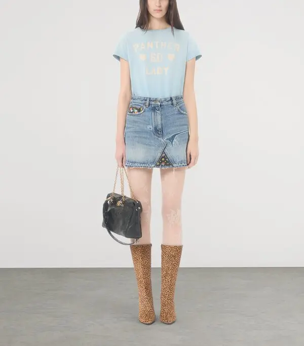 Valentino Garavani Cotton Printed T-shirt - Blue