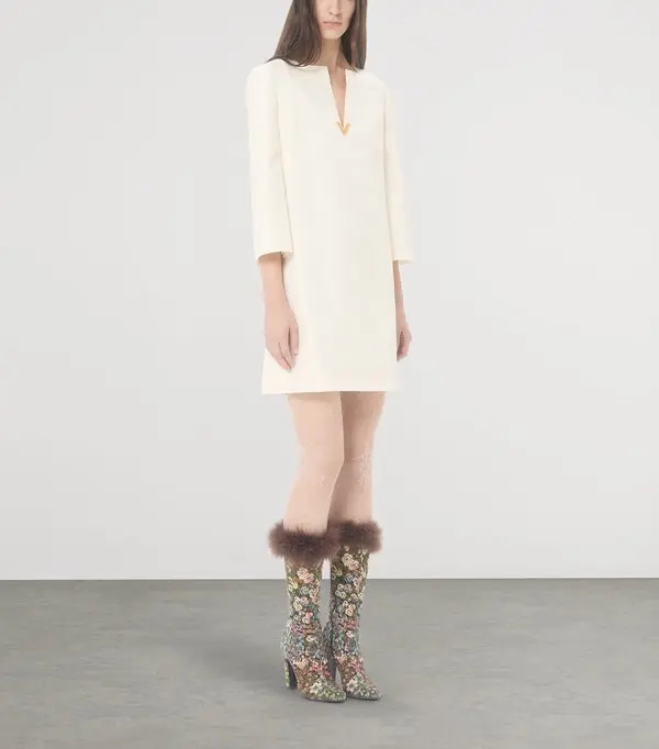 Valentino Garavani Virgin Wool-silk Mini Dress