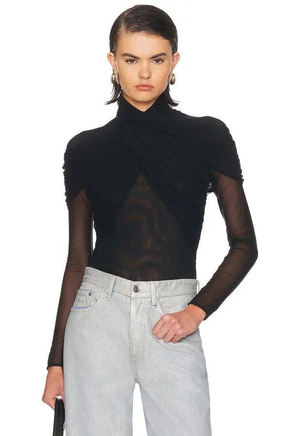 MUGLER Long Sleeve Bodysuit