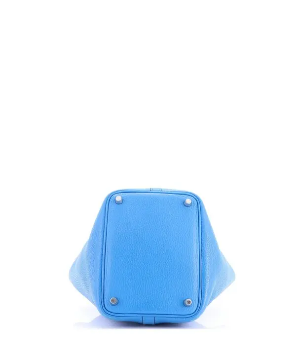 Hermès Pm Picotin Lock Bag Clemence - Blue