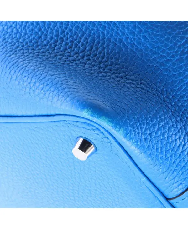 Hermès Pm Picotin Lock Bag Clemence - Blue