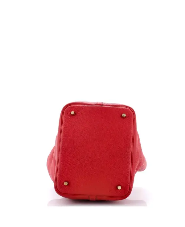 Hermès Mm Picotin Lock Bag Clemence - Red