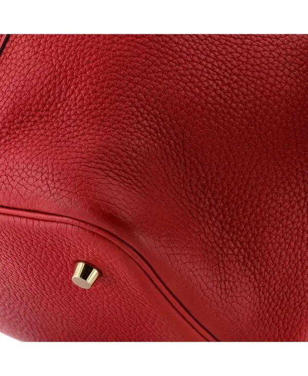 Hermès Mm Picotin Lock Bag Clemence - Red
