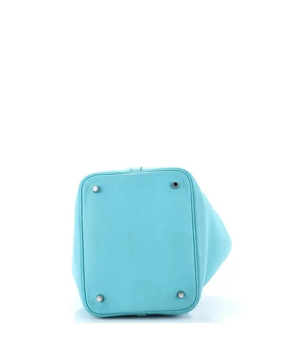 Hermès Mm Picotin Lock Bag Clemence - Blue