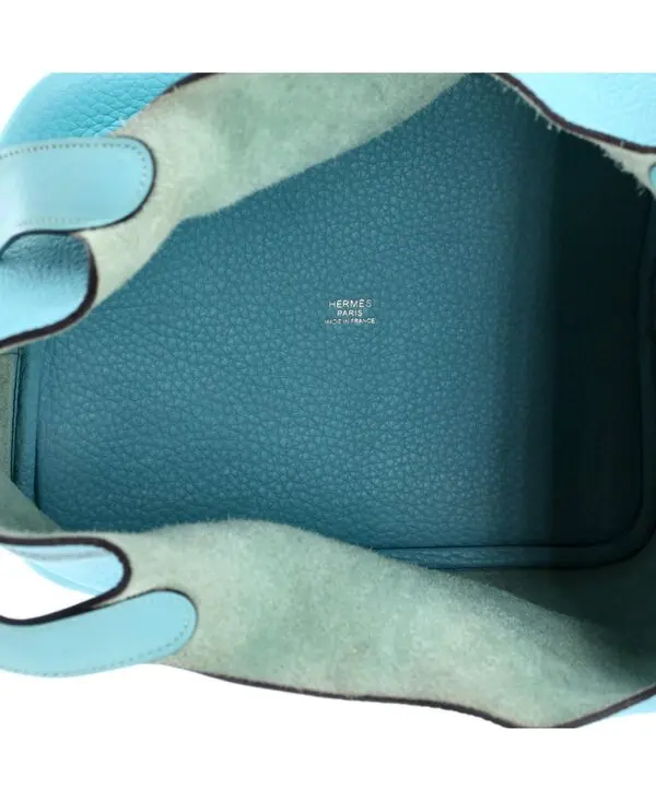 Hermès Mm Picotin Lock Bag Clemence - Blue