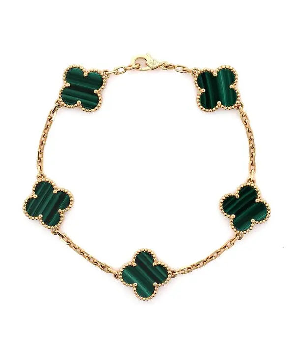VAN CLEEF & ARPELS Vintage Alhambra 5 Motifs Bracelet - Gold