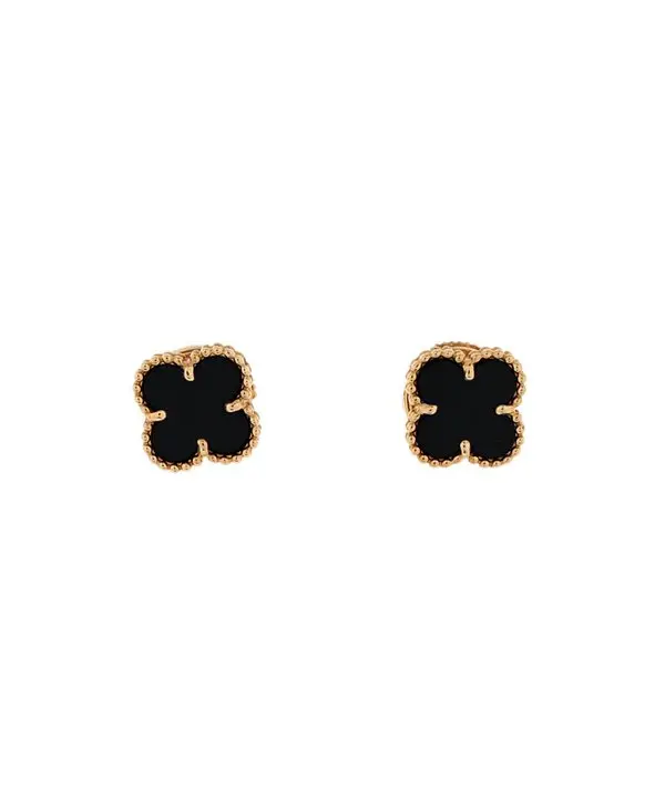 VAN CLEEF & ARPELS Sweet Alhambra Stud Earrings - Gold