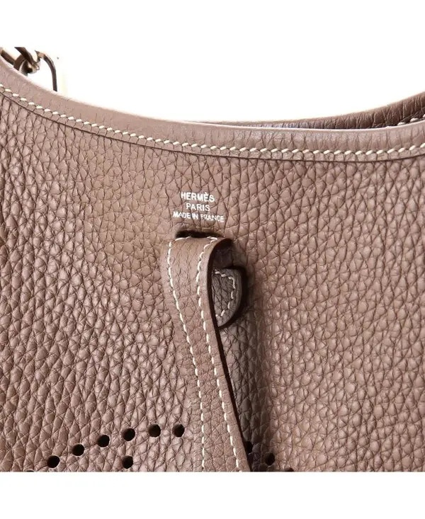 Hermès Tpm Evelyne Bag Gen Iii Clemence - Gray