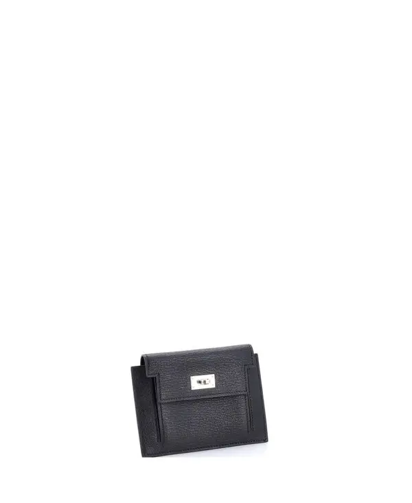 HERMES Kelly Pocket Compact Wallet Chevre Mysore