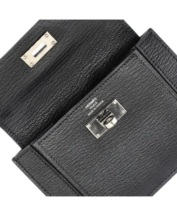 HERMES Kelly Pocket Compact Wallet Chevre Mysore