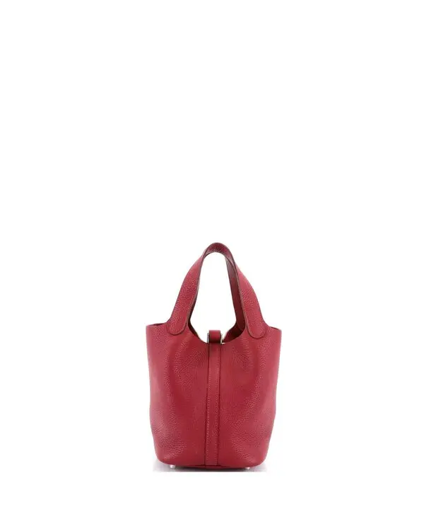 Hermès Pm Picotin Lock Bag Clemence - Red
