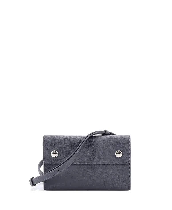 HERMES Double Snap Pochette Crossbody Epsom