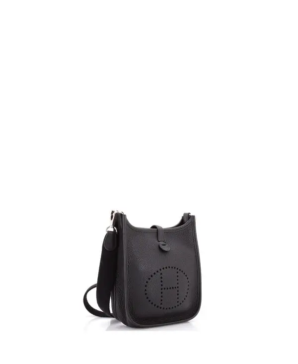 Hermès Tpm Evelyne Bag Gen Iii Clemence - Black