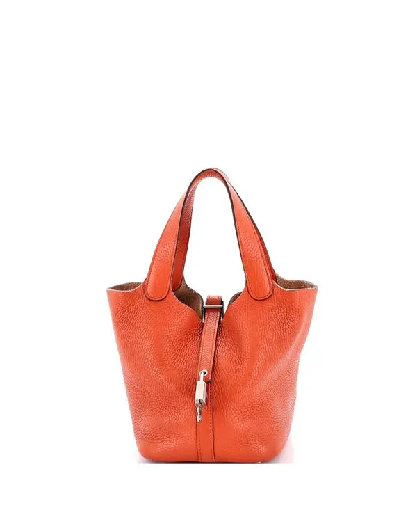 HERMES Pm Picotin Lock Bag Clemence