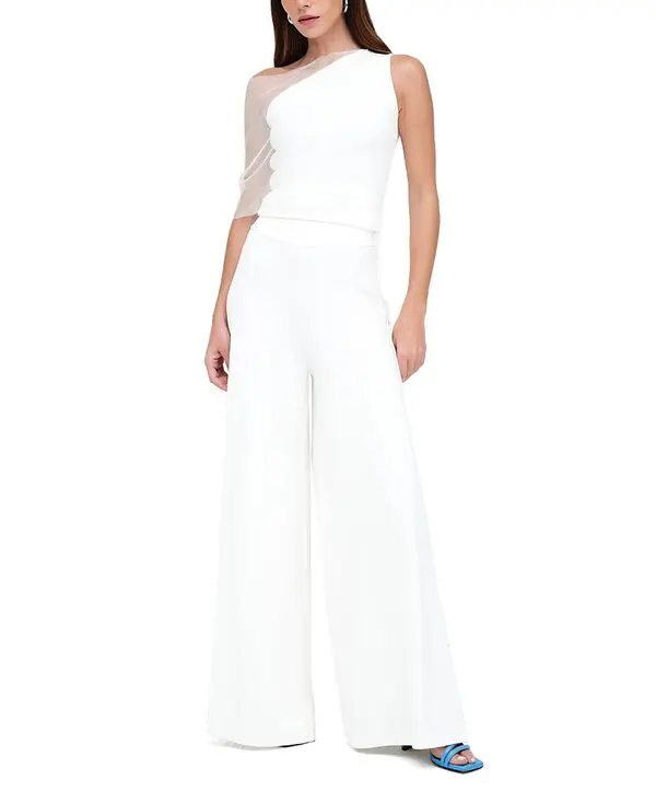 MARCELLA Georgia Wide Leg Trousers - Off White
