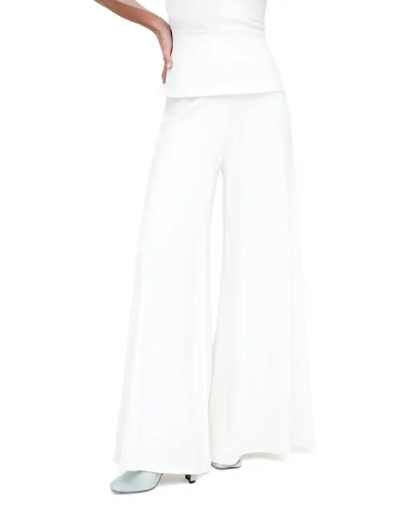 MARCELLA Georgia Wide Leg Trousers - Off White