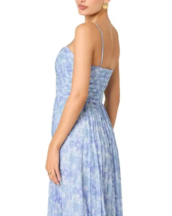 Astr The Label Floral Bayley Dress - Blue Floral | Editorialist