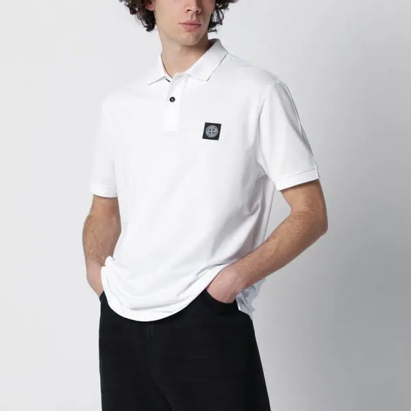 Stone Island Polo Shirt With Logo Patch