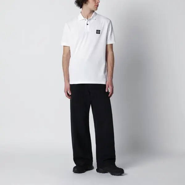 Stone Island Polo Shirt With Logo Patch