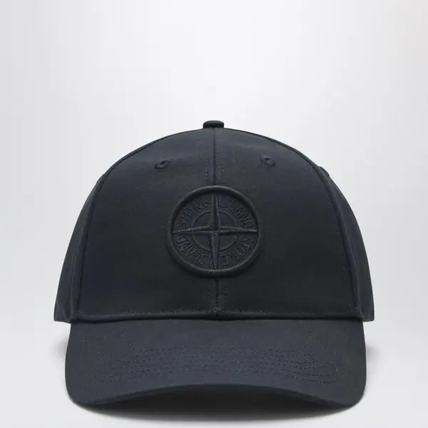 Stone Island Baseball Cap With Logo - Blue